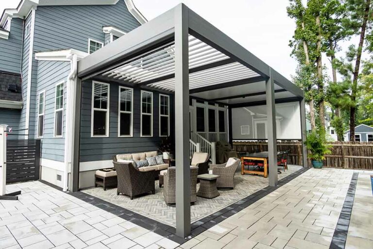 Modern Pergola on Deck Ideas | Azenco Outdoor, VA